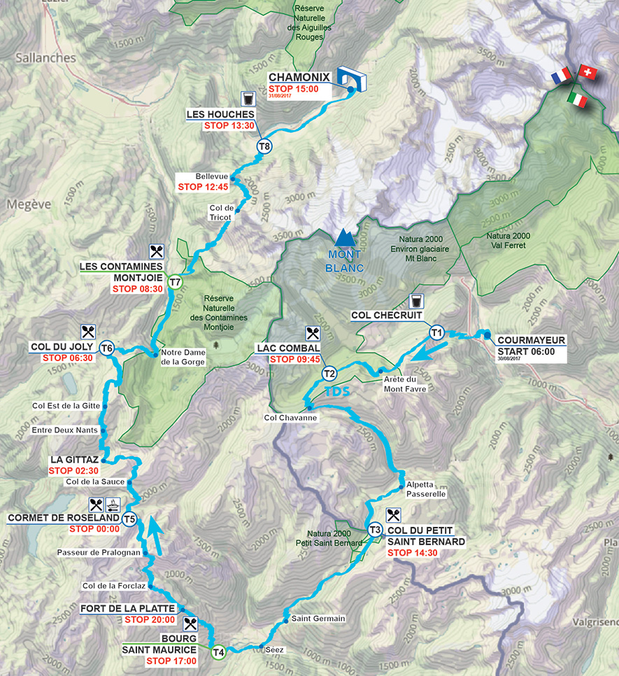 UTMB® - TDS® - Courmayeur - 29.08.2018, 06:00 - kingrunner.com