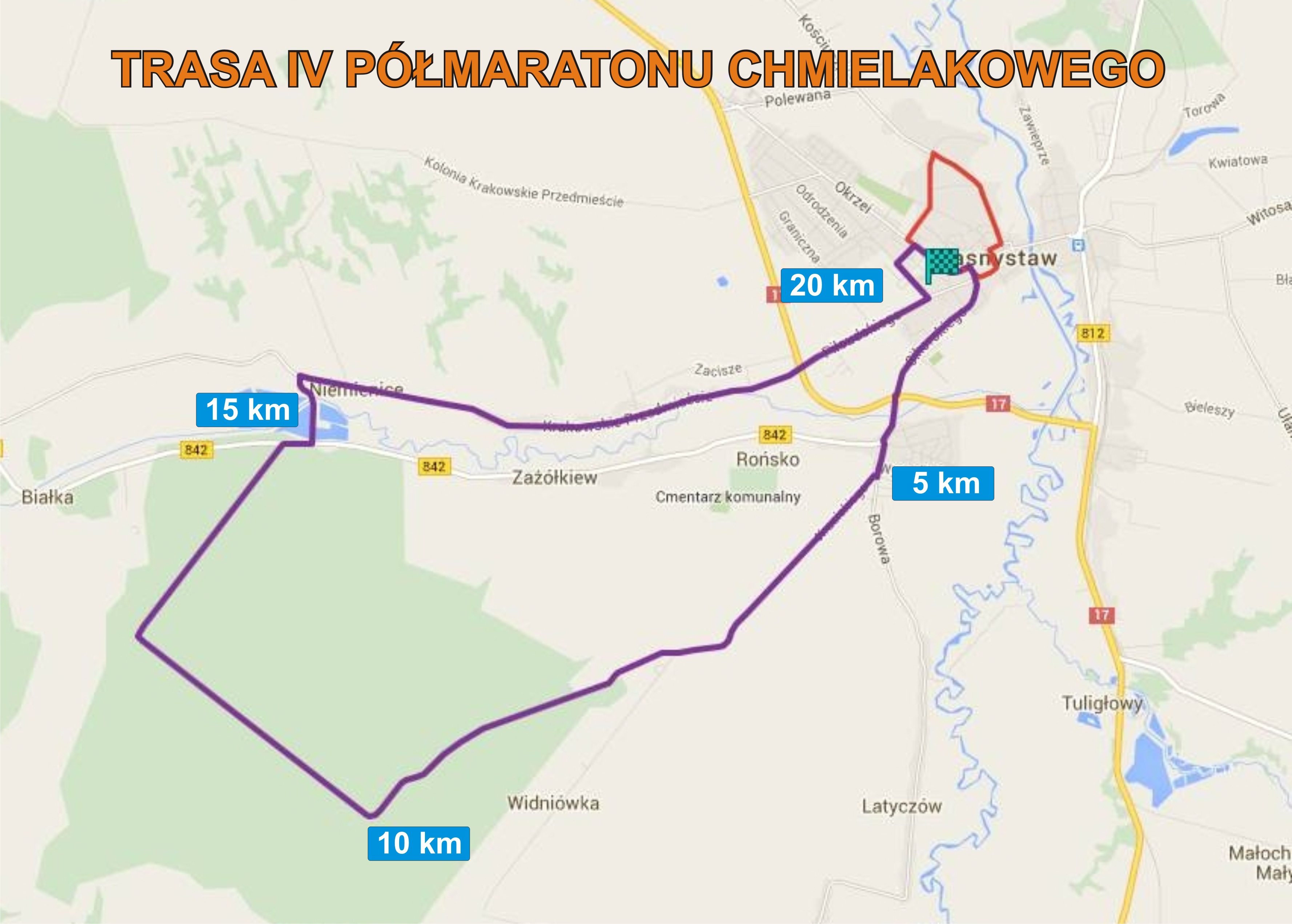 4. Półmaraton Chmielakowy - Krasnystaw 2015 - Krasnystaw, Okrzei - 22. ...